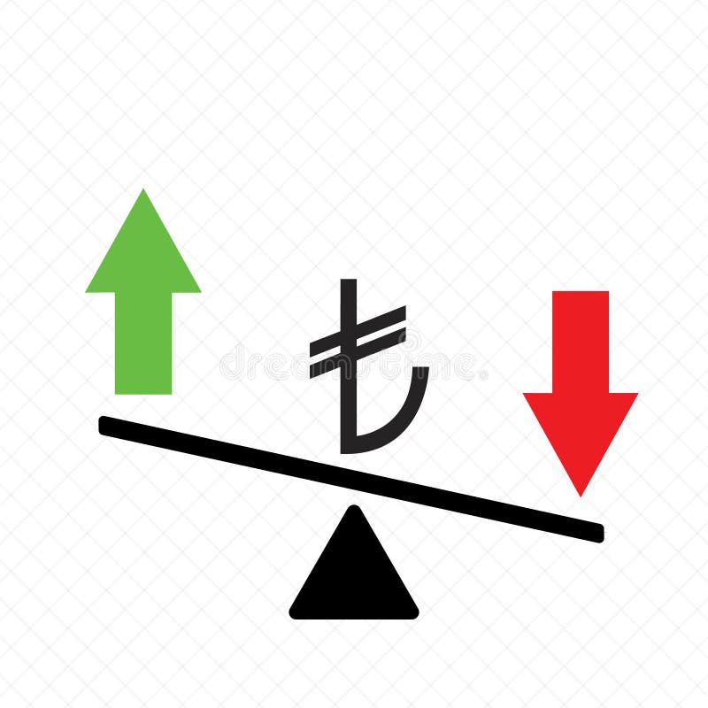 Concept Image Showing the Increase and Decrease in the Value of the ...