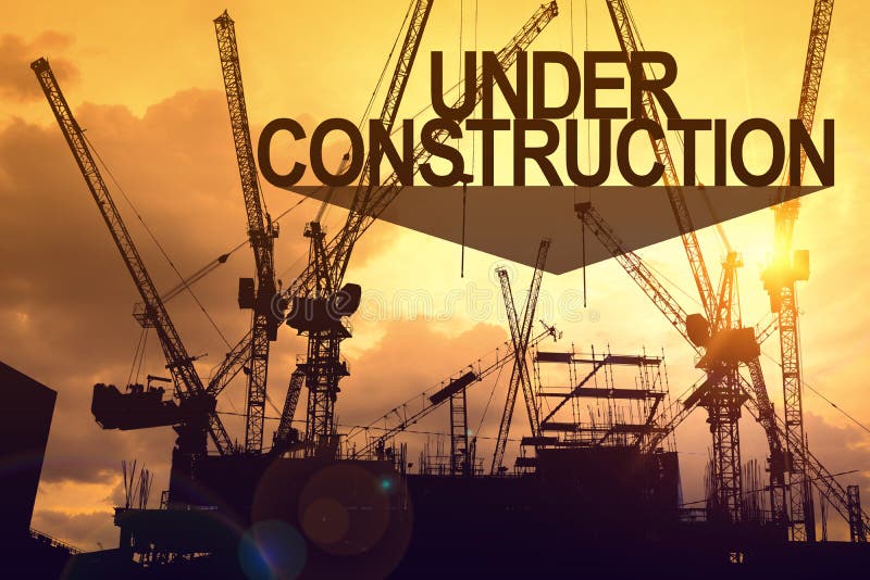 Under construction concept stock photo. Image of buildings - 103790384