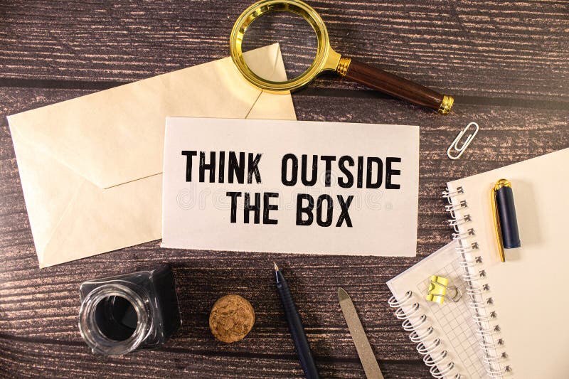 Concept Image about Unconventional or Different Thinking. Think Outside ...