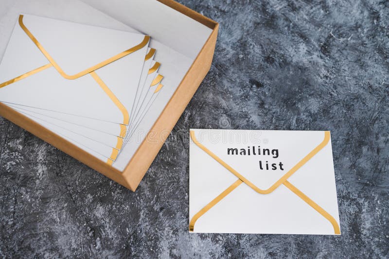 Concept of Inbox Organisation, Group of Envelopes Inside Box Metaphor ...