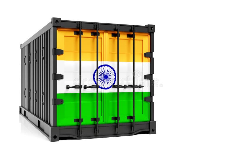 The Concept of India. Export-import Stock Illustration - Illustration ...