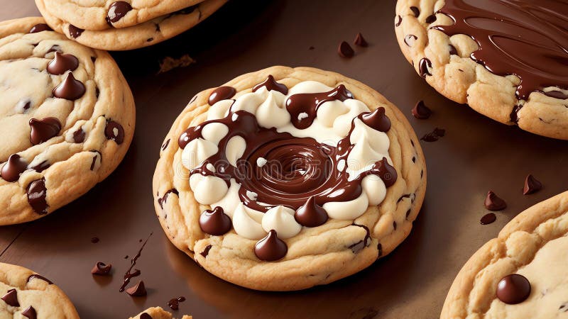 Indulge in Sweet Delights Chocolate Chip Cookie Dough Container.AI ...