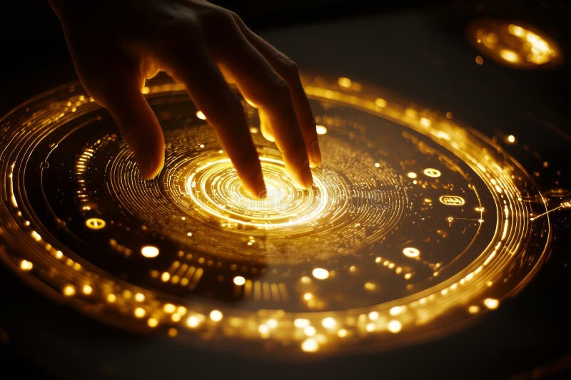 The Concept of Industry 4.0 is Illustrated with a Graphic Interface ...