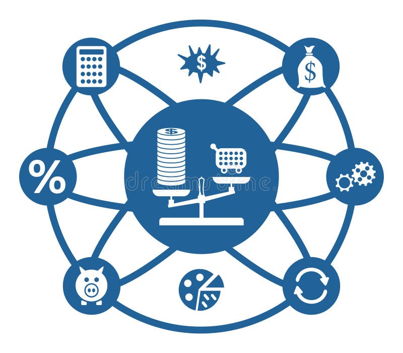 Concept of inflation stock illustration. Illustration of symbol - 266097300