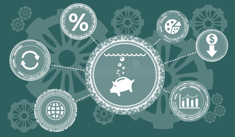 Concept of inflation stock illustration. Illustration of capital ...
