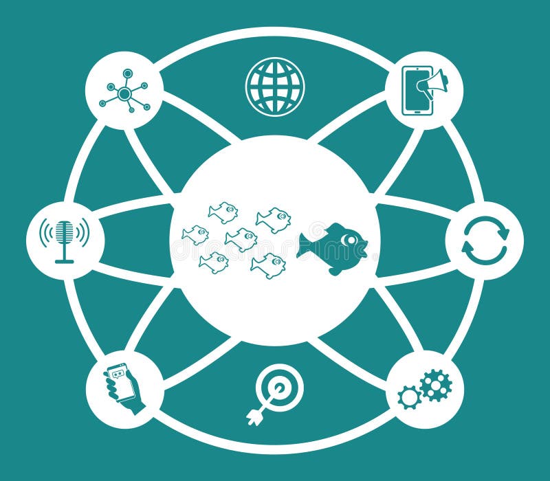 Concept of influencer stock illustration. Illustration of marketing ...