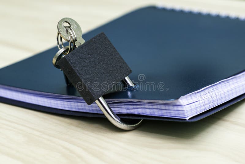 The Concept of Information Protection a Closed Lock with Keys Hangs on ...