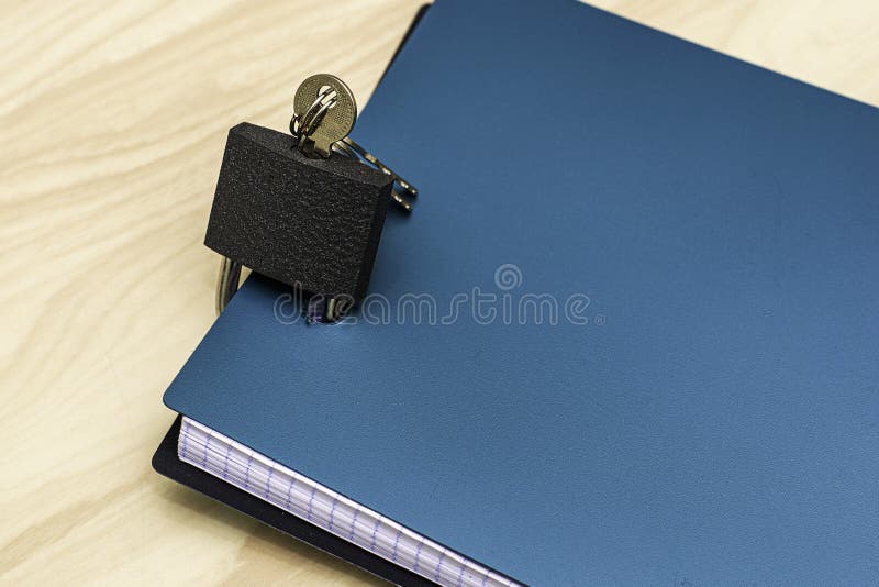 The Concept of Information Protection a Closed Lock with Keys Hangs on ...