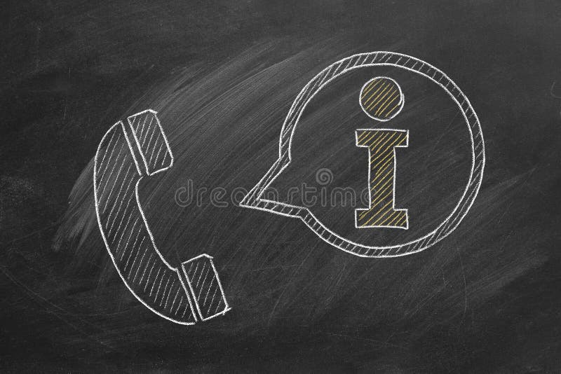 Concept of Information Support, Customer Support. Stock Image - Image ...