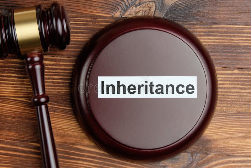 The Concept of Inheritance in Court Cases with the Judge Hammer Stock ...