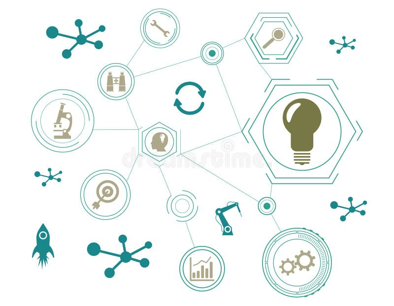 Concept of innovation stock illustration. Illustration of startup ...