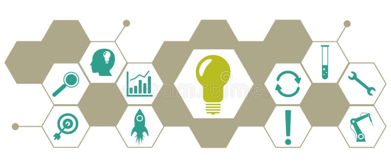 Concept of innovation stock illustration. Illustration of research ...