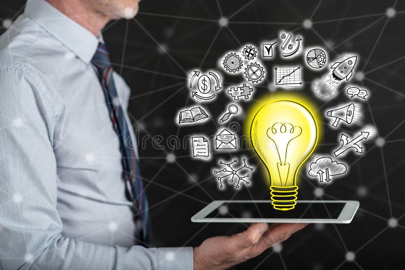 Concept Of Innovative Ideas Stock Photo - Image of creativity ...