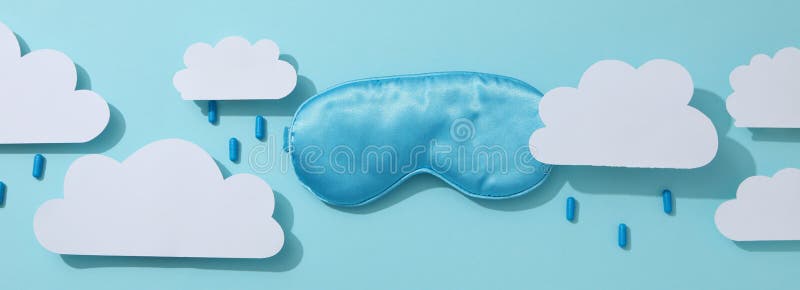 Concept of Insomnia or Bad Sleep, Top View Stock Image - Image of worry ...