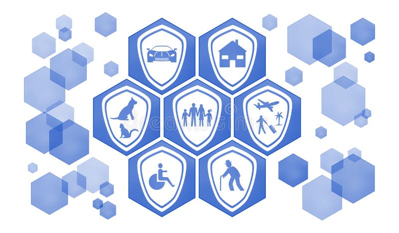 Concept of insurance stock illustration. Illustration of safety - 193680615