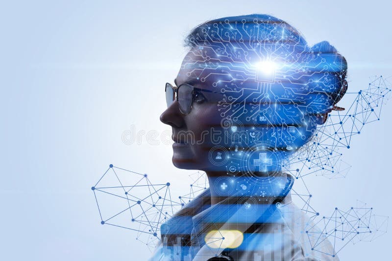 Concept of Integrating Artificial Intelligence into a Person Stock ...