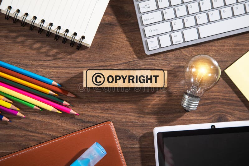 Concept of Intellectual Property. Copyright Stock Image - Image of ...