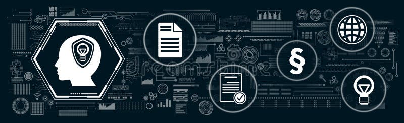 Concept of Intellectual Property Stock Illustration - Illustration of ...