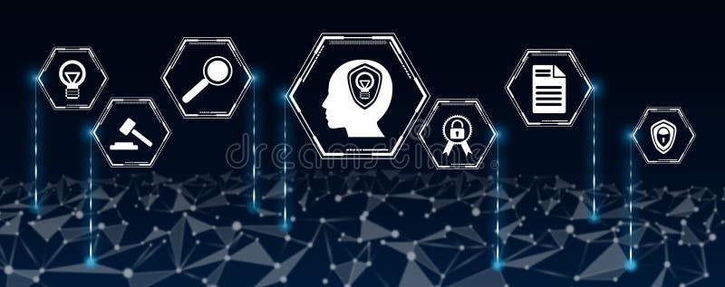 Concept of Intellectual Property Stock Illustration - Illustration of ...