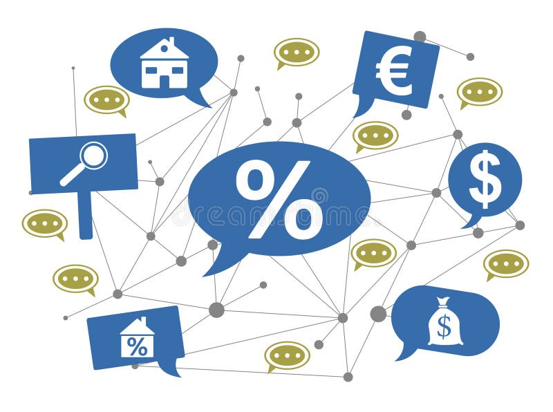 Concept of interest rates stock illustration. Illustration of interest ...