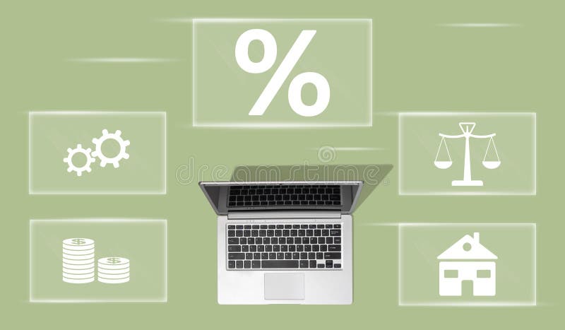 Concept of interest rates stock photo. Image of growth - 354137674