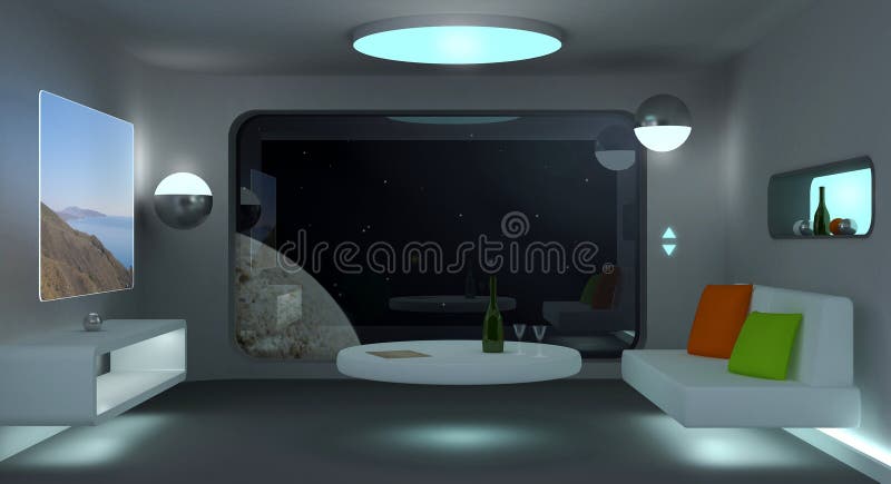 The Concept of Interior Technologies 2. Stock Illustration ...