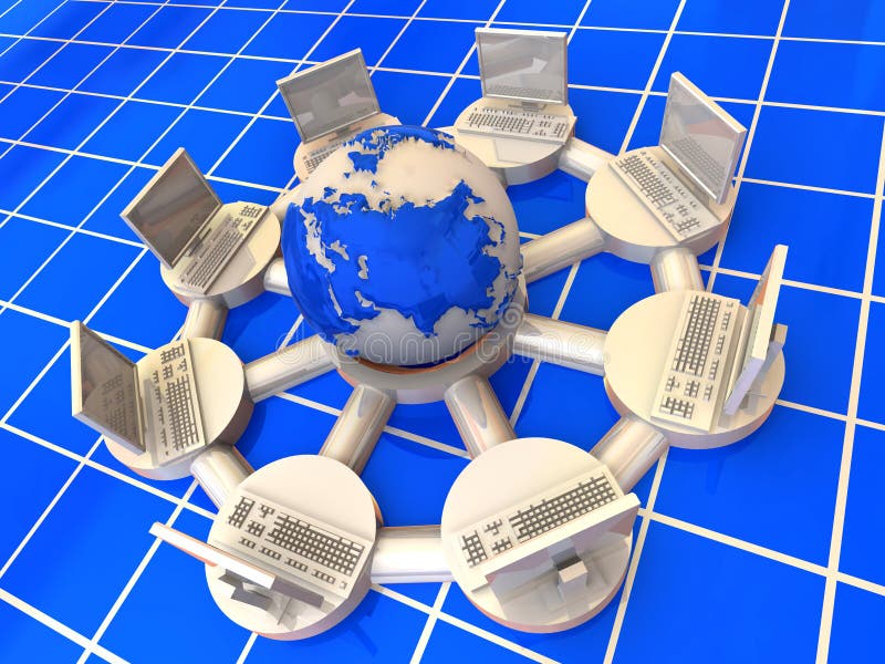 Concept of internet stock illustration. Illustration of computer - 6679747