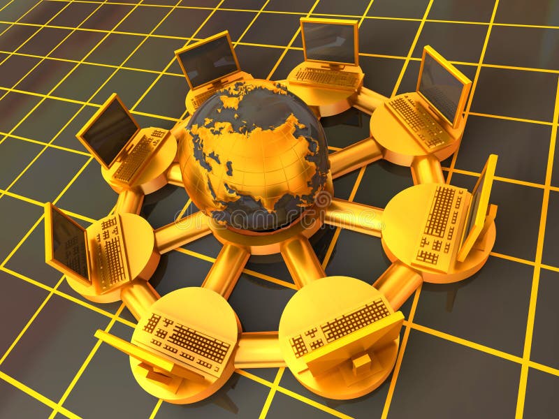 Concept of internet stock illustration. Illustration of business - 7088846