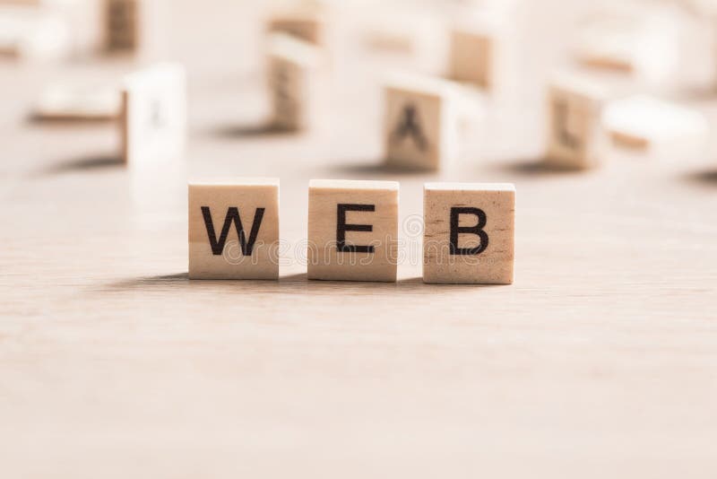 Concept of Internet Communication Stock Photo - Image of cube ...