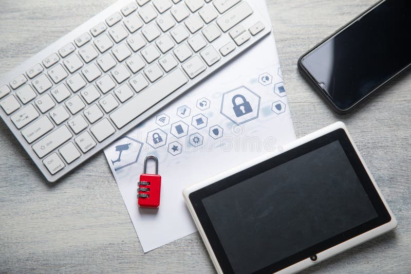 Concept of Internet Security. Network. Technology. Data Security Stock ...