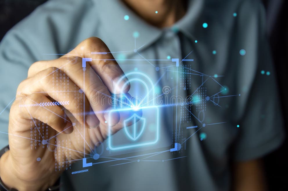 Concept of Internet Security, Password Authentication Stock Image ...