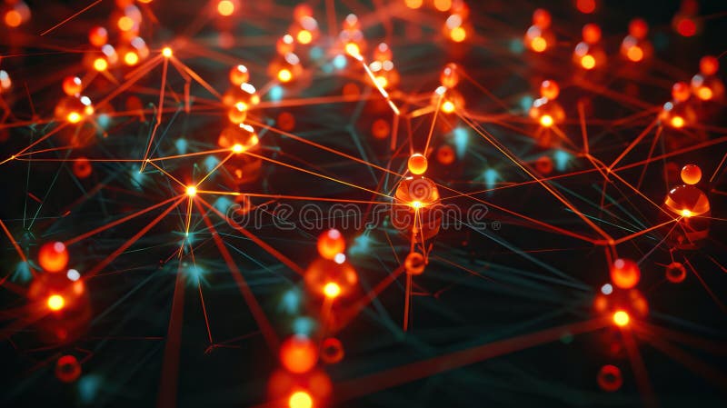 Concept of Internet Social Network Communication. Generative AI Stock ...