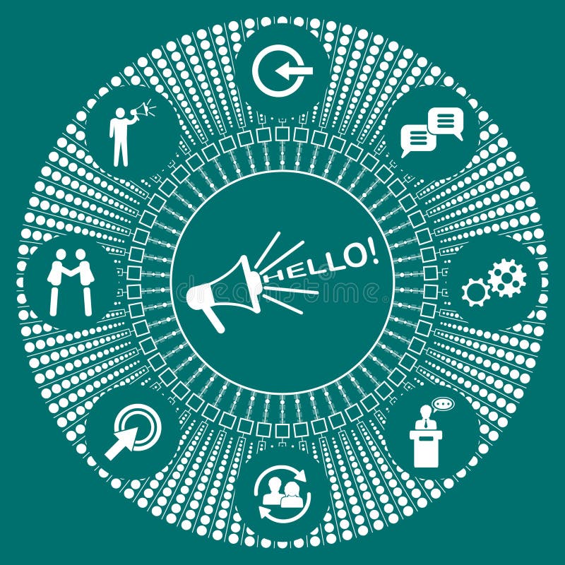 Concept of introduction stock illustration. Illustration of ...