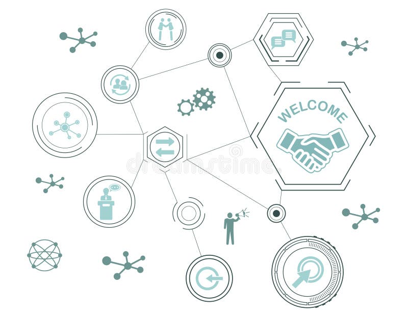 Concept of introduction stock illustration. Illustration of icon ...