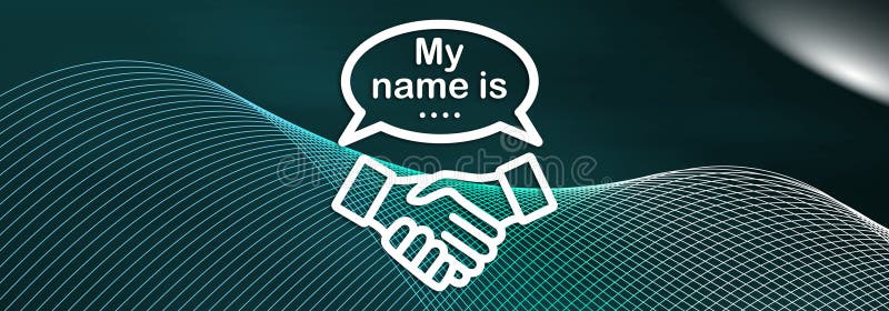 Concept of introduction stock illustration. Illustration of people ...