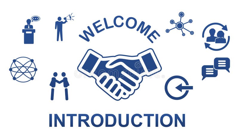 Concept of introduction stock illustration. Illustration of people ...