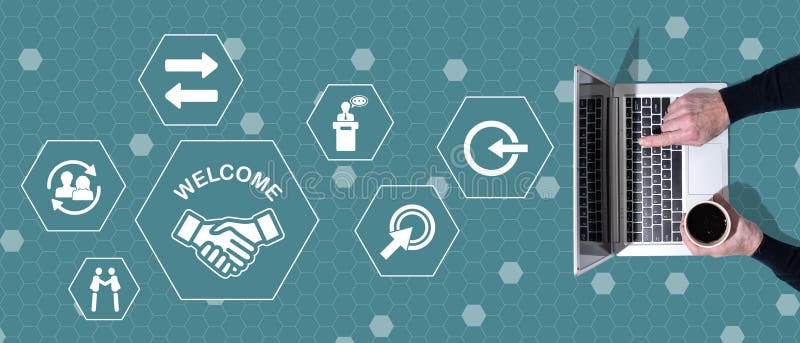 Concept of introduction stock photo. Image of presentation - 253941886