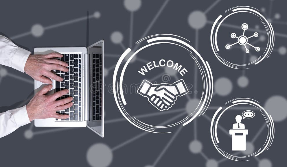 Concept of introduction stock photo. Image of presentation - 372716460