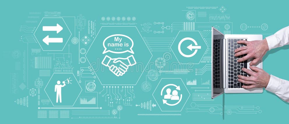 Concept of introduction stock image. Image of symbol - 373622083