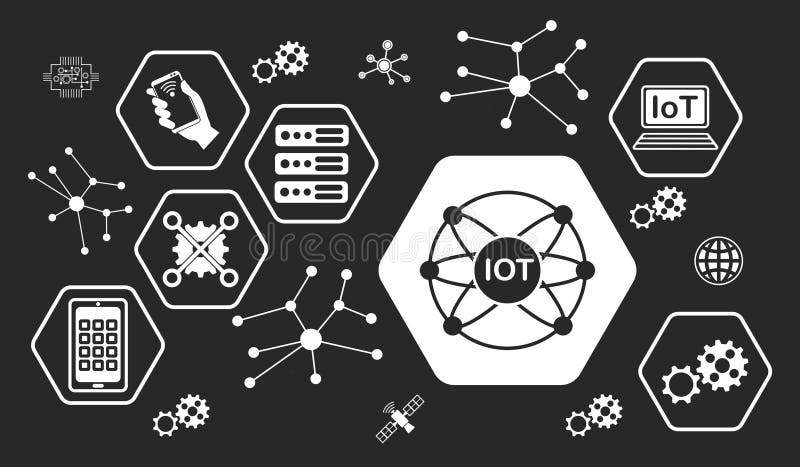 Concept of iot stock illustration. Illustration of digital - 320018808