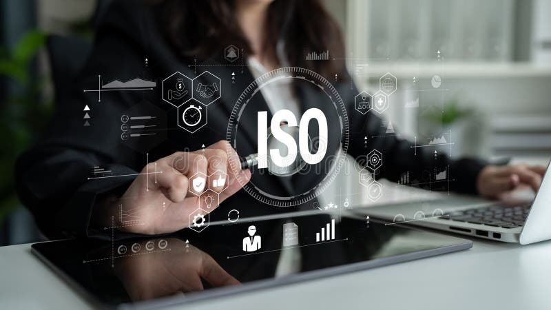 ISO Certification for International Quality Management Standards Motif Stock Photo - Image of ...