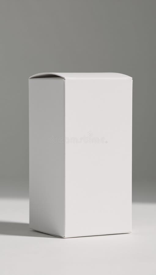 Isolated Mockup of a White Box on a Purewhite Backdrop Stock ...