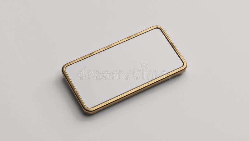 Isolated Realism 3D Rendered Rectangular Badge Pin Brooch on a Pure ...
