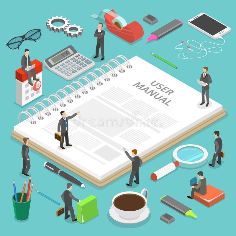 Concept De MANUEL D'UTILISATION Illustration de Vecteur - Illustration ...