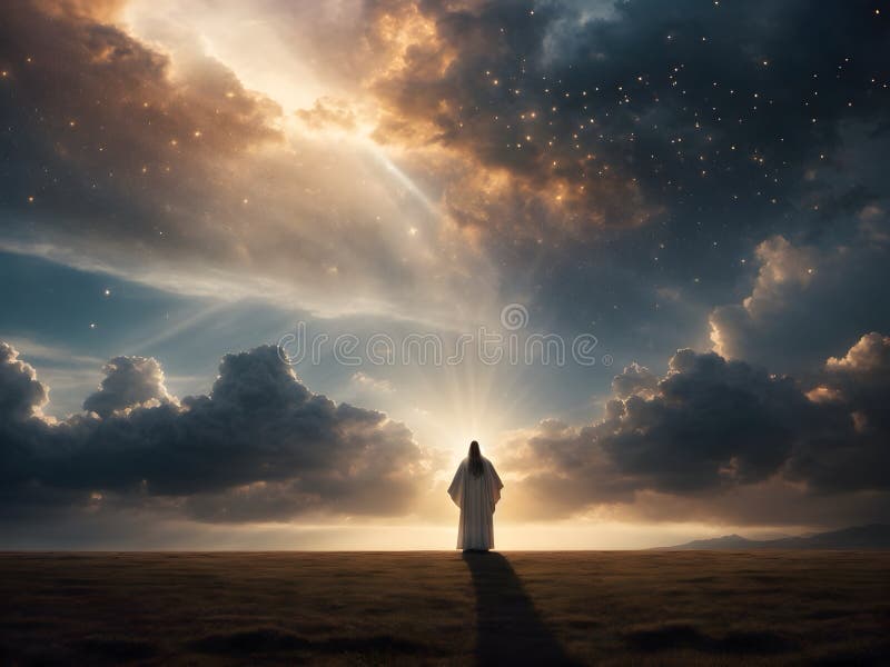 A Concept of Second Coming Scene As in Bible Stock Photo - Image of ...