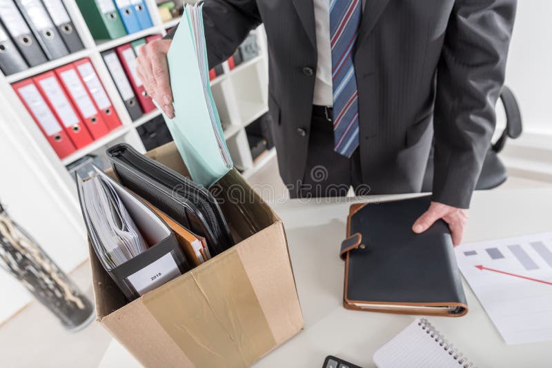 Concept of job loss stock image. Image of work, leaving - 60581165
