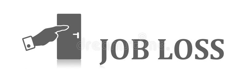 Concept of job loss stock illustration. Illustration of trouble - 234854333