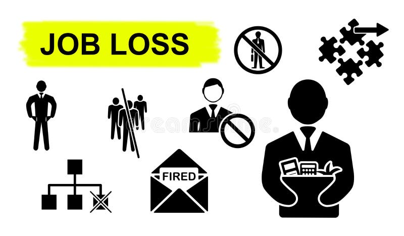 Concept of job loss stock illustration. Illustration of recession ...