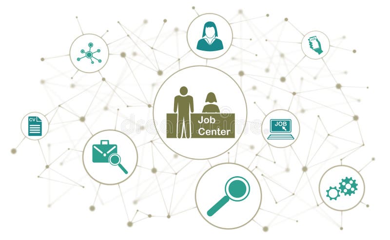 Concept of job search stock illustration. Illustration of work - 238031395