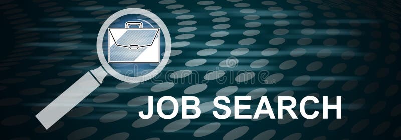 Concept of job search stock illustration. Illustration of online ...